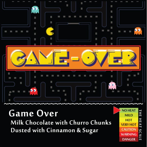 Game Over Chocolate Bar | Willy Pete's Chocolate Co
